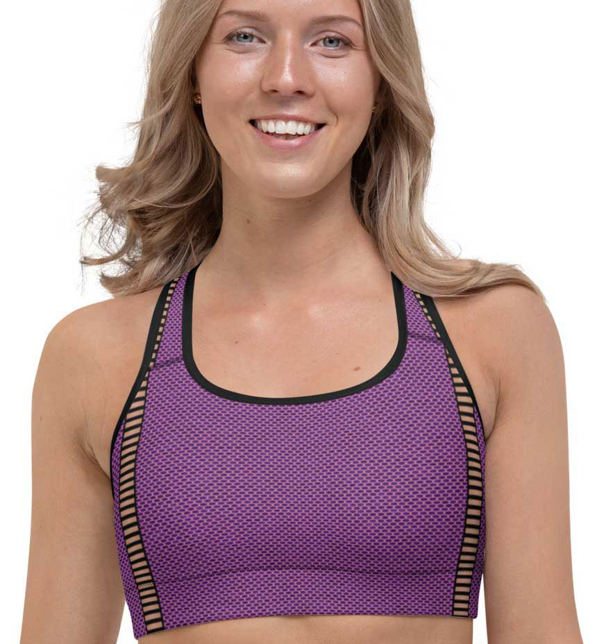 Stitch Pink Sports Bra - Action Curves