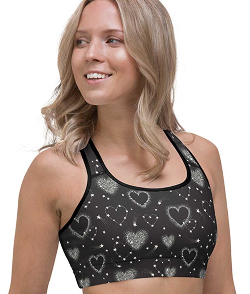 Heart Constellations Sports Bra - Action Curves